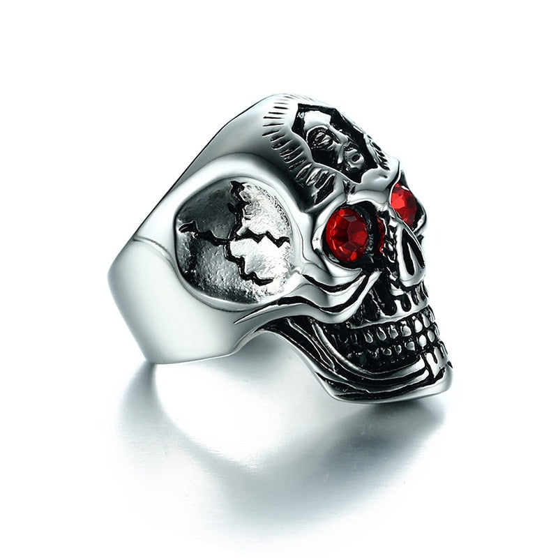 Mens Silver Skull Ring Stainless Steel | Shop 30% Off – Jewelrify