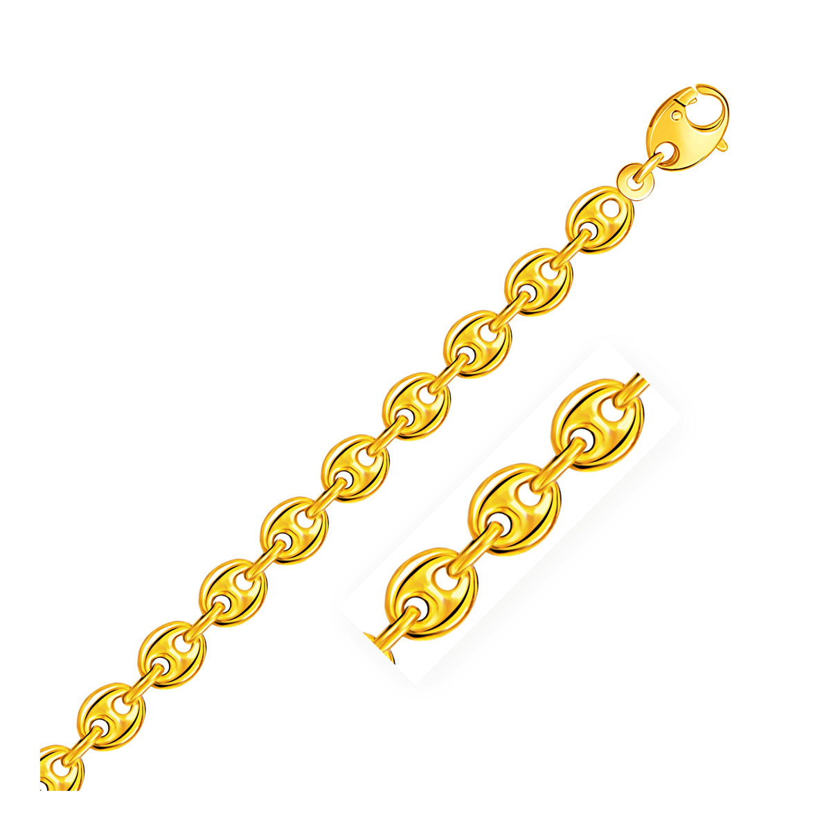 Mariner Chain 14K Gold - 6.9 mm | Puffed Gucci Link Chain – Jewelrify